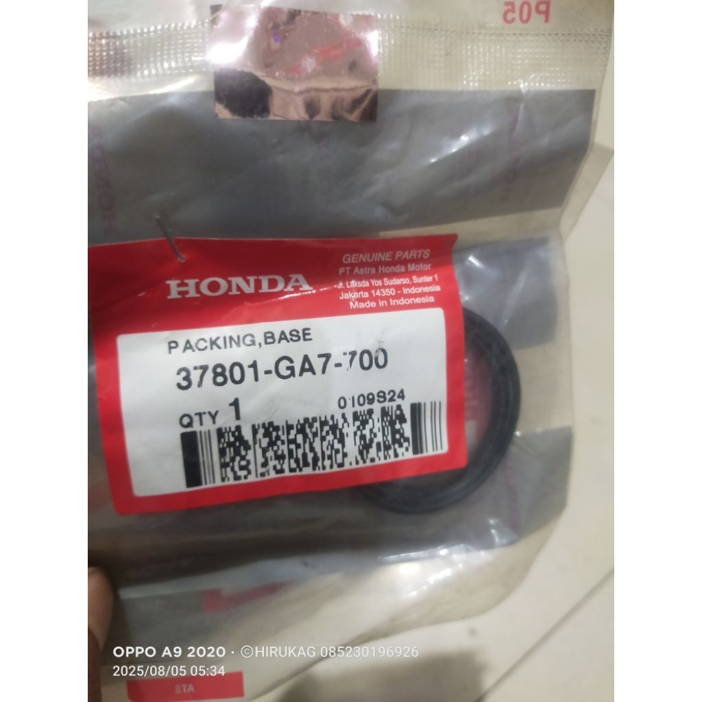 ยาง 37801-GA7-700 ยาง FUEL UNIT HGP AHM 100% ORIGINAL CUB และ MATIC ...