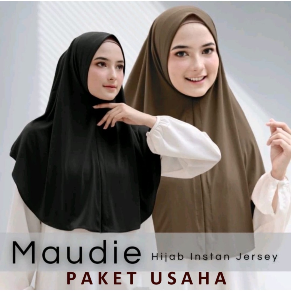 58K รับ 5 ชิ้น MAUDIE Instant Hijab Jersey Hyget Instant Hijab Non Ped ...