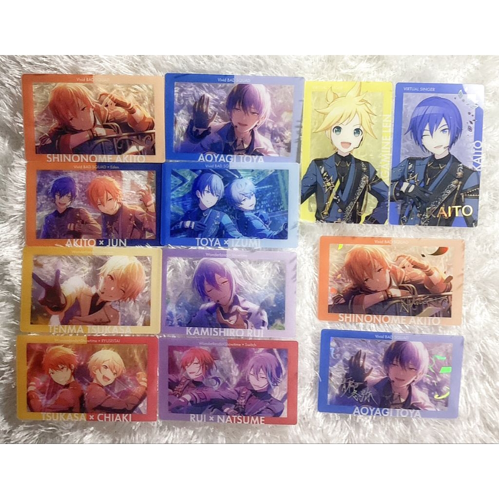 Project Sekai x Ensemble Stars ePick Card & Memoste (Akito, Toya, Rui ...