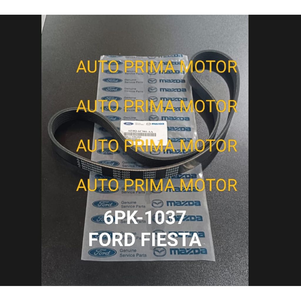 สายพานพัดลม v 6pk-1037 Ford fiesta 6pk1037 AE8Q-6C301-AA | Shopee Thailand
