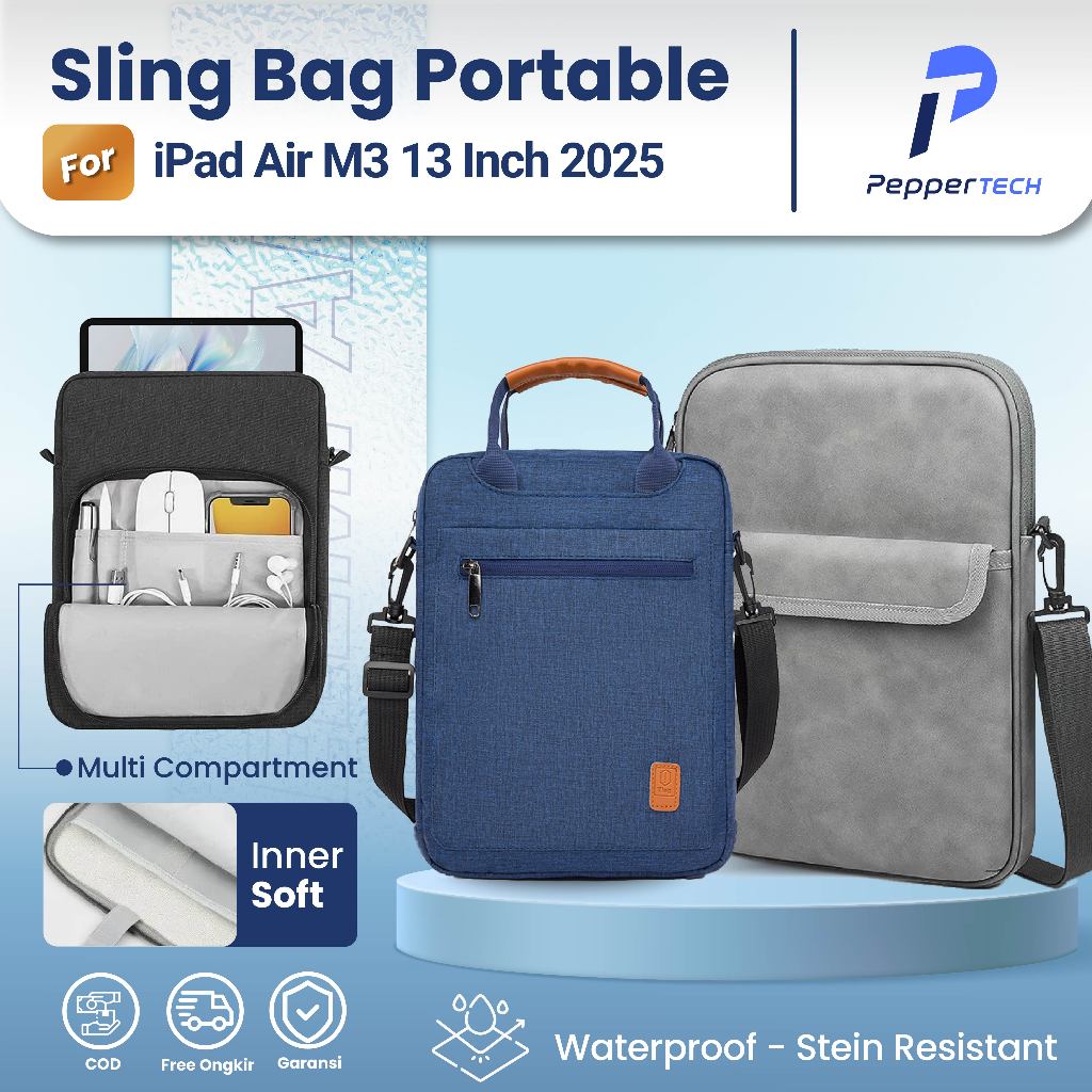 PEPPERTECH - ปลอกแท็บเล็ตสําหรับ Apple iPad Air M3 13 นิ้ว 2025 Air 7 7th Gen Wifi Case กระเป๋า ...