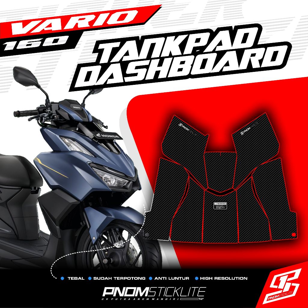 Tankpad Vario 160 Thick Striping Vario 160 Dashboard Protector Deckpad ...