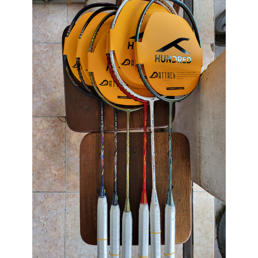 HUNDRED T-REX T REX 800 BADMINTON CKET ORIGINAL FULLSET | Shopee Thailand