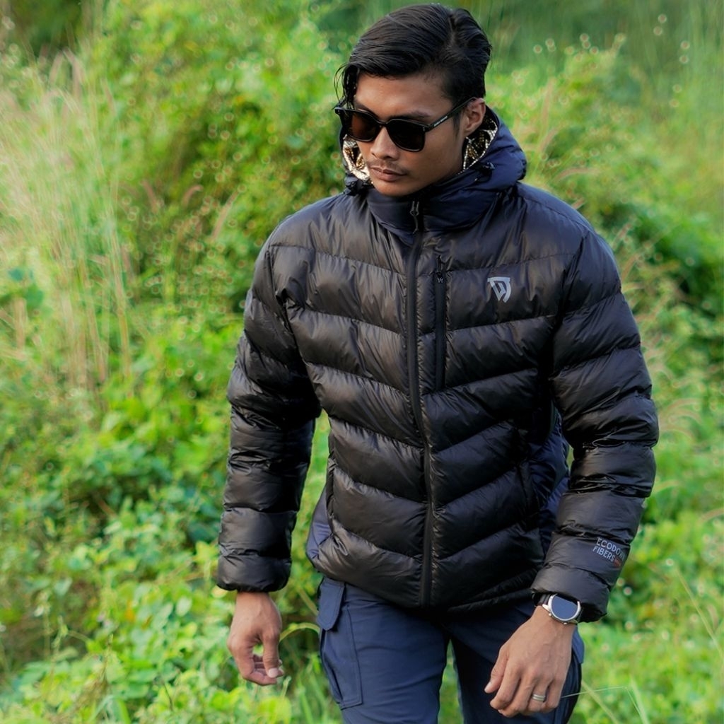 MOUNTAIN JACKET SYNTHETIC GOOSE FUR PUFFER DOAUMI ROKU ECODOWN เส้นใย ...