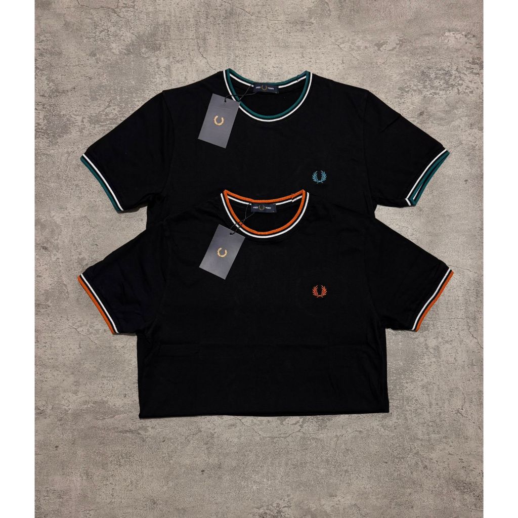Fred Simple Branded เสื้อยืดปักมือ//F Premium Cuffed FP เสื้อยืด ...