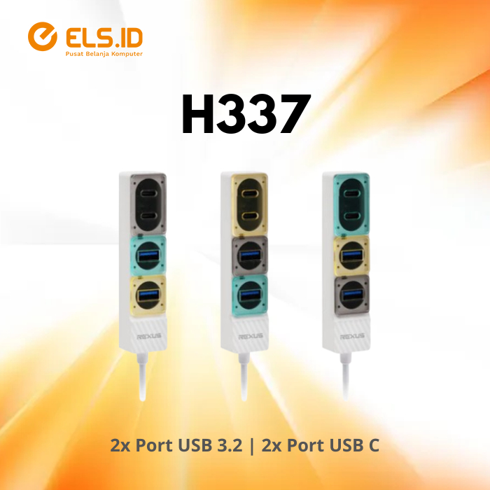 Rexus H337 USB Hub 3.2 อะแดปเตอร์หลายพอร์ต 4in1 | Shopee Thailand