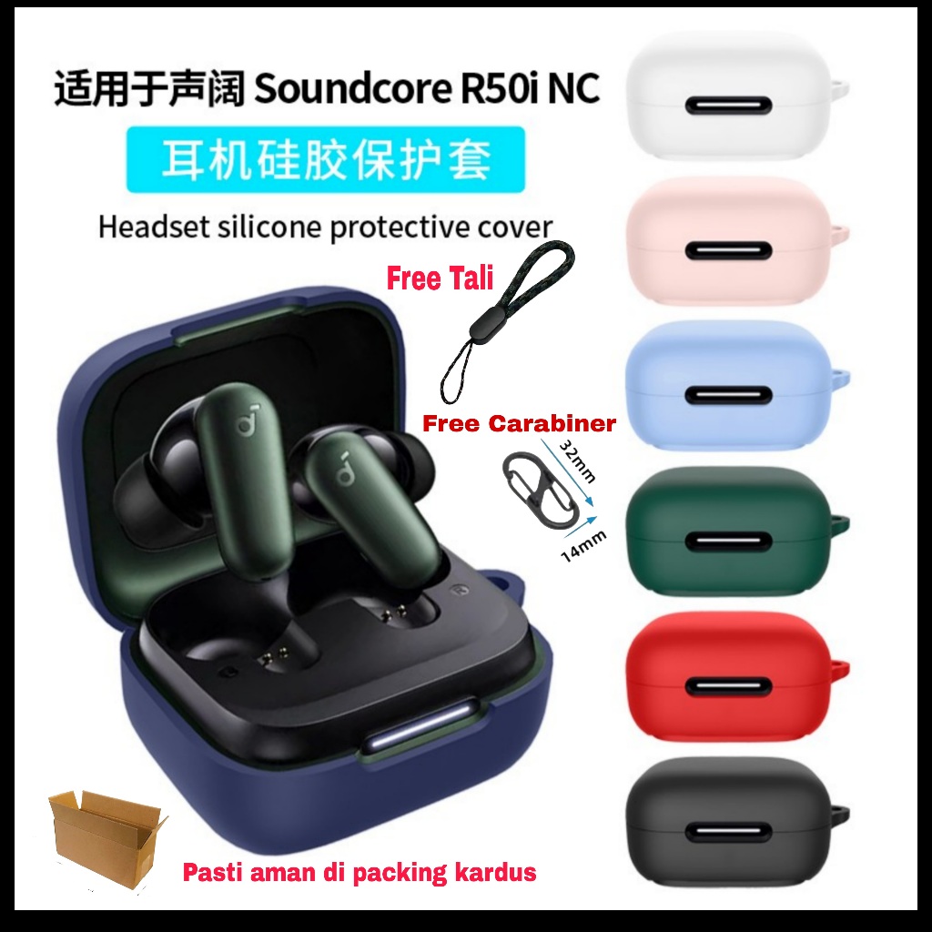 Anker Soundcore R50i NC/R50INC A3959 เคสซิลิโคน + คาราบิเนอร์ + เชือก ...