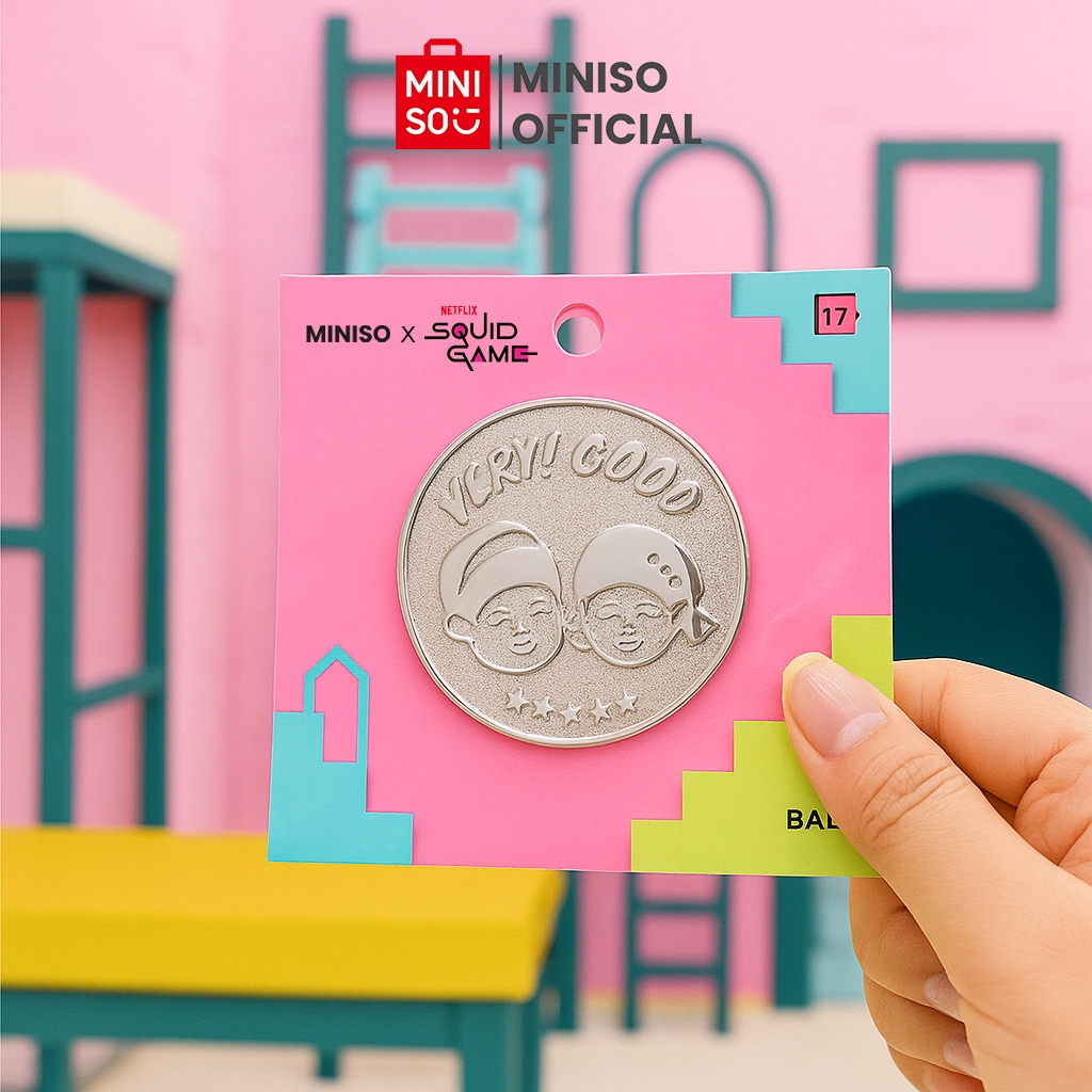 MINISO x SQUID GAME Collection ป้ายเหรียญ Pin ตัวละครเกมปลาหมึก ...