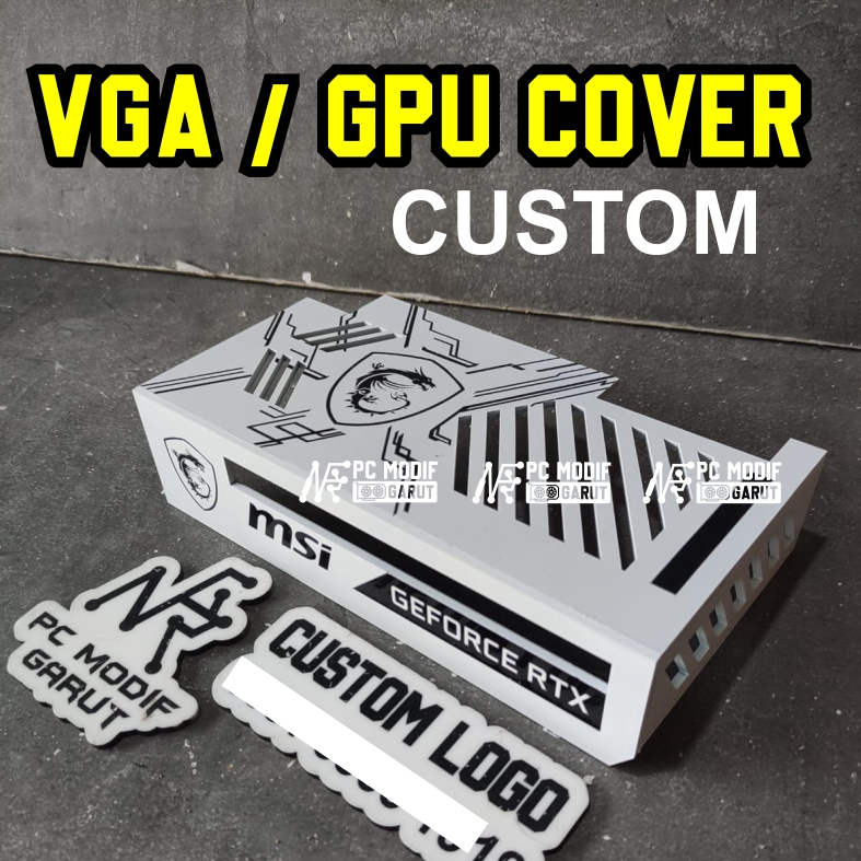 ฝาครอบ GPU ฝาครอบ VGA ไม่ใช่ LED โลโก้ที่กําหนดเอง ZOTAC MSI ROG CUSTOM ...