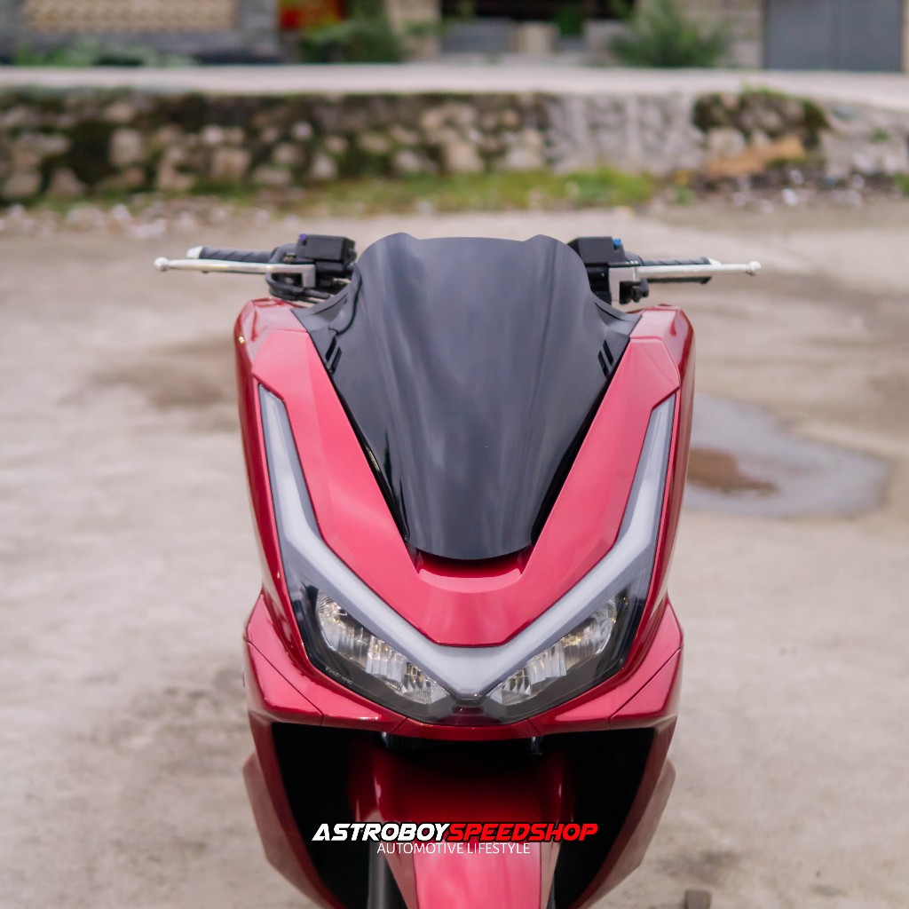 WINDSHIELD VISOR PCX 160 2025 FLAT FIN THAILAND ใหม่ล่าสุดโดย ASTRO ...