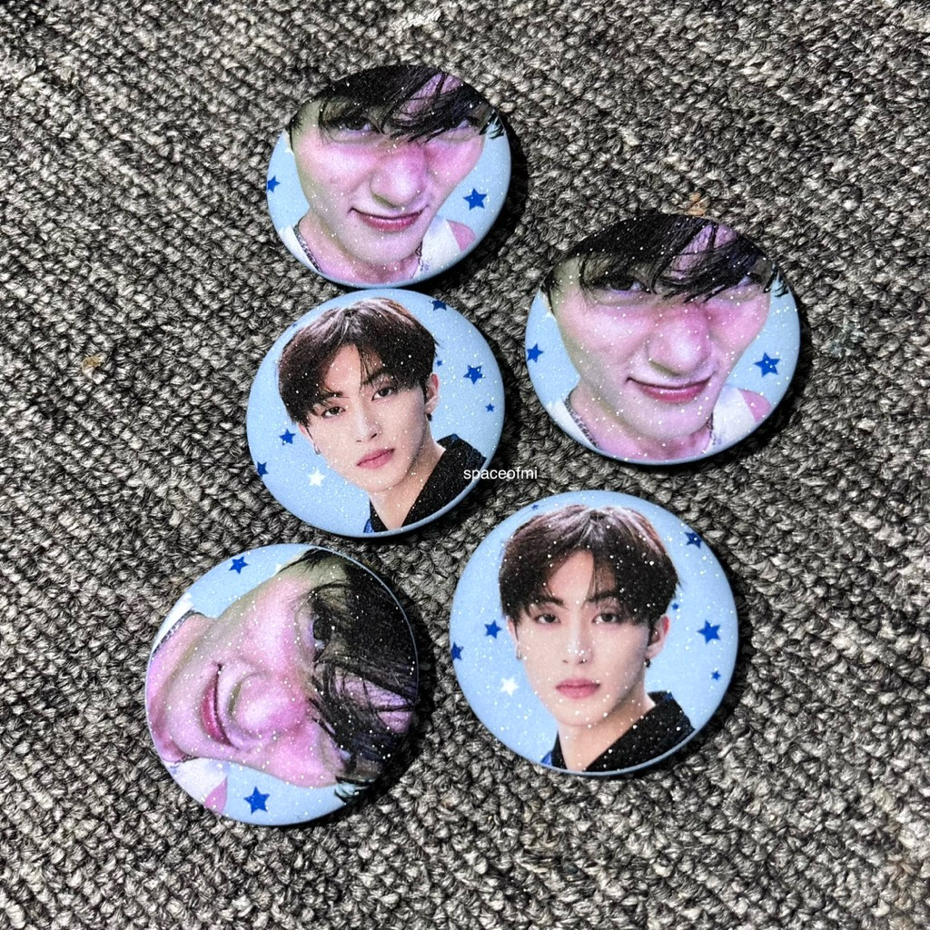 [ซื้อ 2 MORE SAVE] pin button glitter - markblue โดย spaceofmi - เข็ม ...