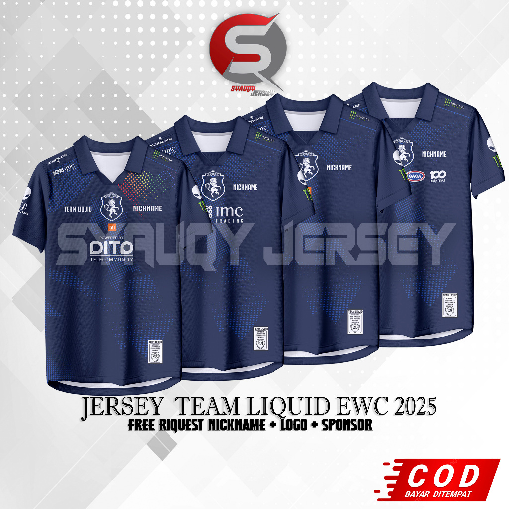 ใหม่ล่าสุด TEAM LIQUID ESPORTS LIQUID AURA LIQUID ECHO T-SHIRT JERSEY ...