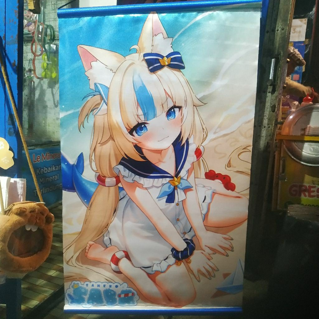 โปสเตอร์ผ้าสูง 60 ซม. SABA vtuber hololive [nori.little] | Shopee Thailand