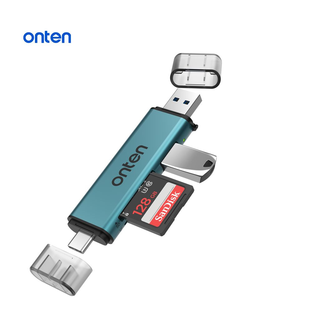 เครื่องอ่านการ์ด ONTEN OTG Dual Mode USB A และ C | Shopee Thailand