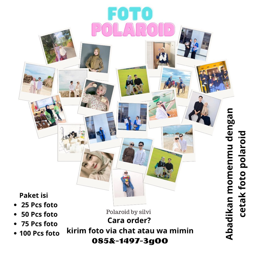 POLAROID 2R PHOTO PRINTING CONTAINS 25 PHOTOS | Shopee Thailand