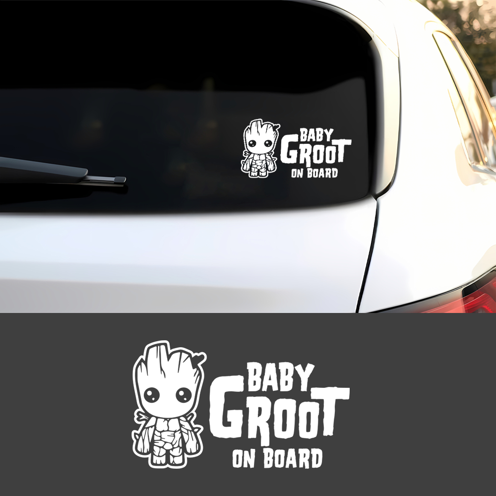 Baby Groot on Board Sticker- สติ๊กเกอร์ Macbook รูปลอกแล็ปท็อป | Shopee ...