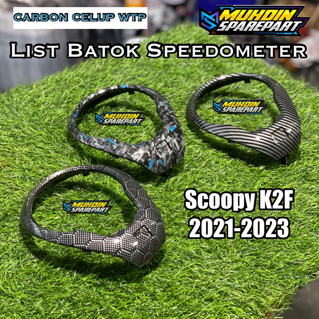 ฝาครอบ Lis List แหวน Speedometer Scoopy ใหม่ K2F 2021/2022/2023 Carbon ...