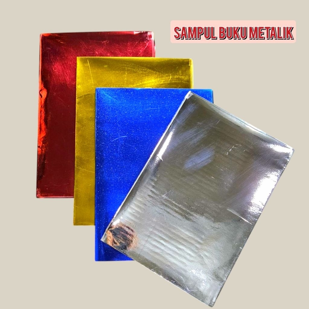 20 แผ่น Metal Color Metallic Book Cover สมุดโน้ตธรรมดาขนาด KWARTO ...