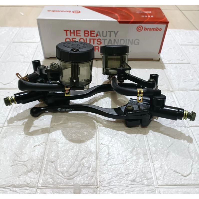 มือแม่เบรกไม่มีชื่อ 2 หลอด blumbo universal motor nmax pcx adv vario ...