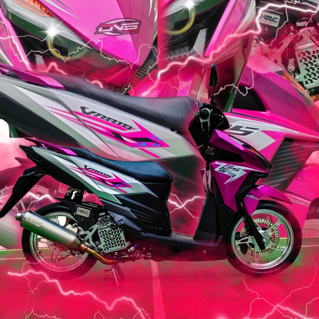 แถบโปร่งใส Vario LED Old 125/150 สไตล์เวียดนาม – ตัดพรีเมี่ยม Maxdecal ...