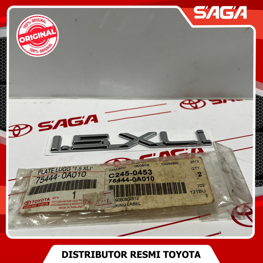 สัญลักษณ์โลโก้ท้ายรถ Toyota Soluna 1.5 XLI ดั้งเดิม 75444-0A010 ...