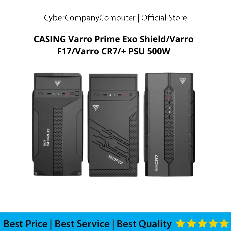 Varro Prime Exo Shield/Varro F17/ Varro CR7 + 500W PSU - Varro Prime ...