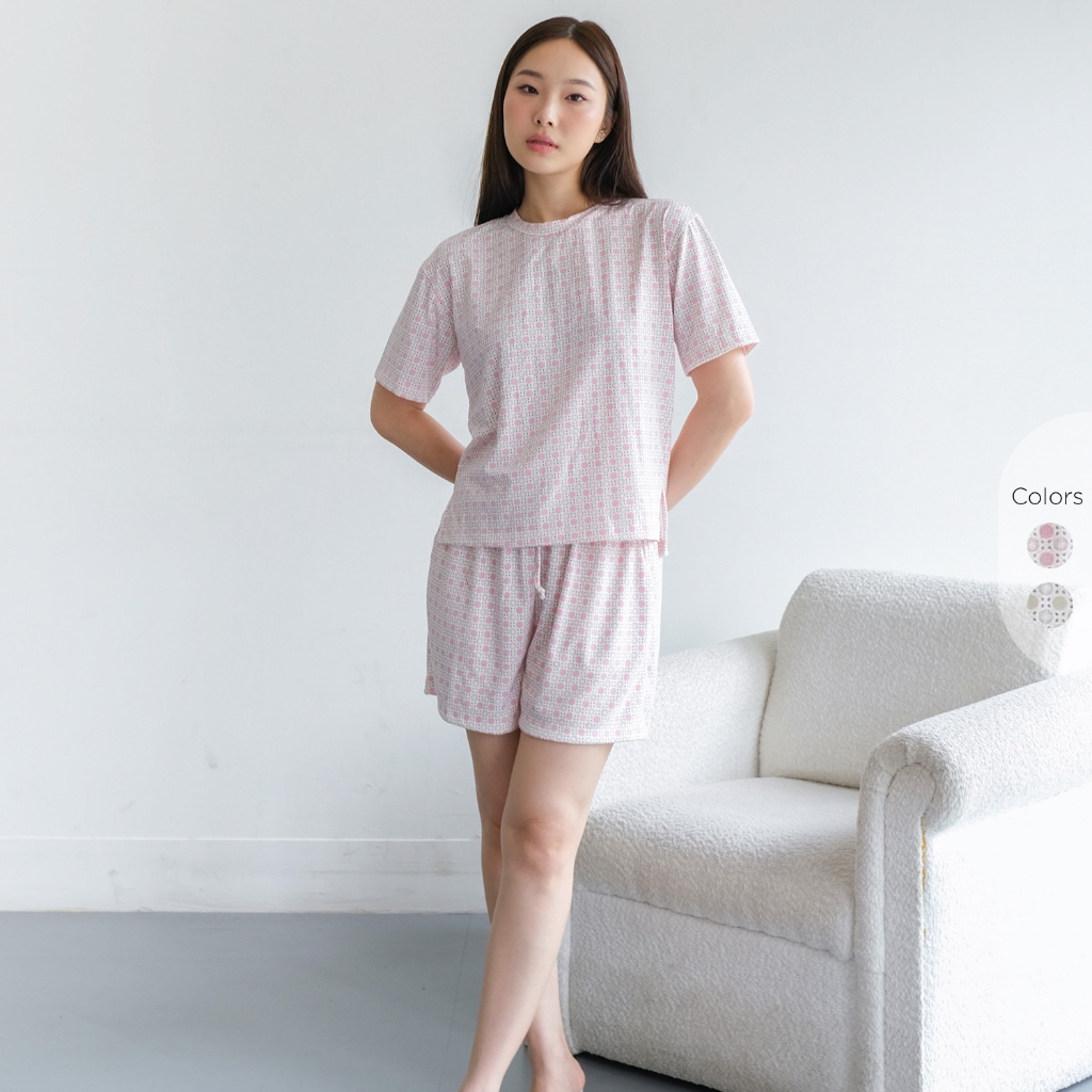 Isla Rae Top Tee - ชุดนอนแขนสั้น - ชุดนอน - ชุดนอนสตรี - ชุดเสื้อผ้าแขน ...
