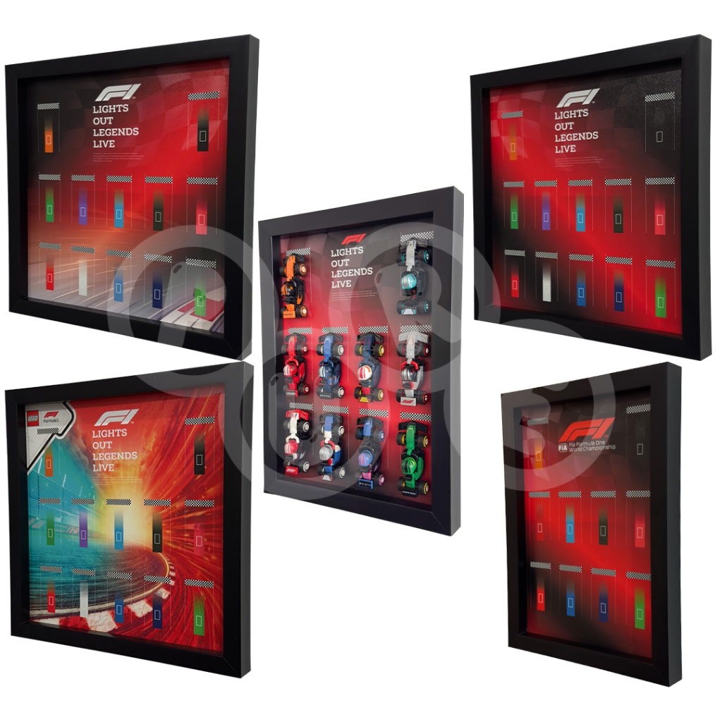 Lego F1 Mini Figure Poster Frame (30x30 & A4) 10-12 Slots Pure Bandung ...