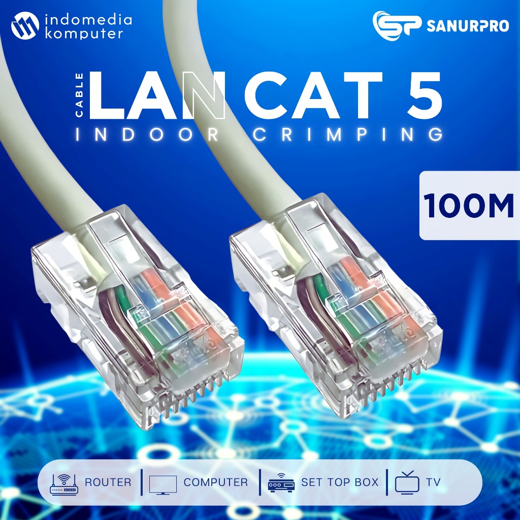 สาย CAT LAN 5 INDOOR 100m CAT LAN CRIMPING 5 100M INDOOR CRIMPING ...