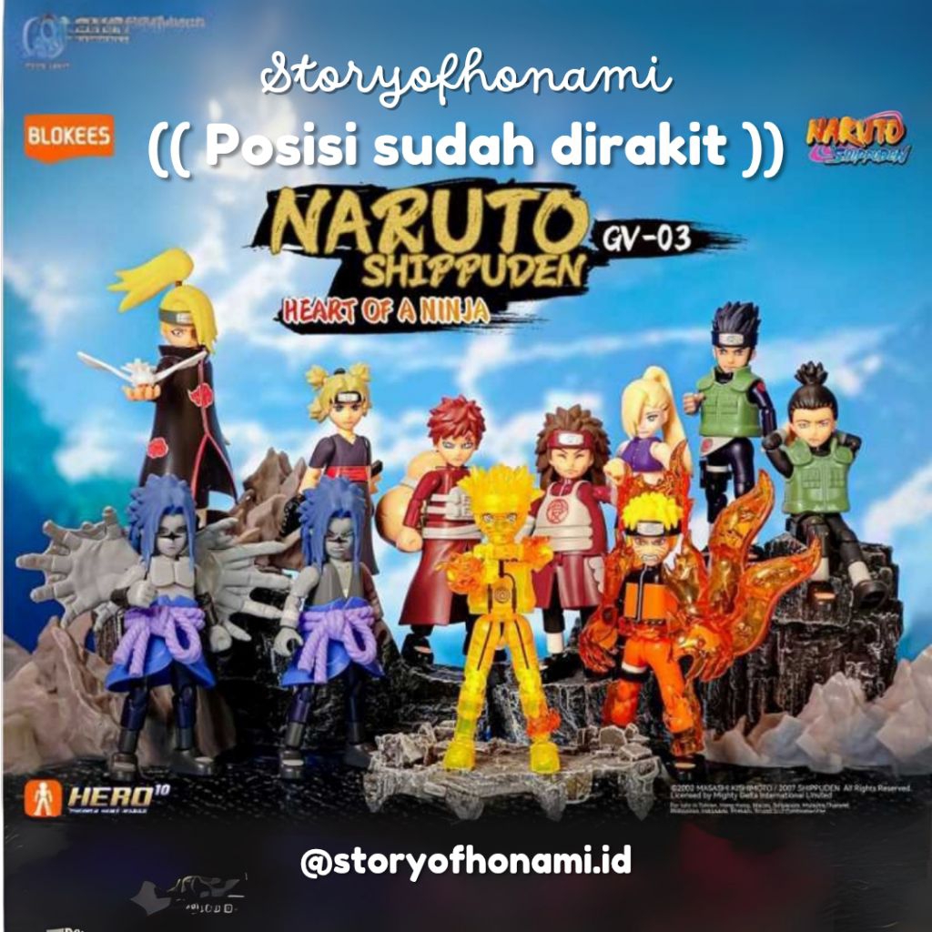 [เลือกประกอบแล้ว] Blockees Naruto Shippuden GV-03 Heart of a Ninja Global ver ใบอนุญาตของแท้ ...