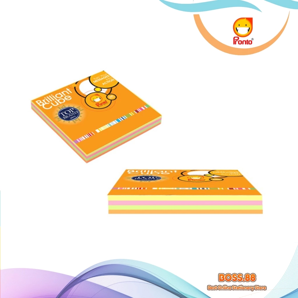 STICK NOTE PRONTO BRILLIANT CUBE 75 X 75 (100 แผ่น) | Shopee Thailand