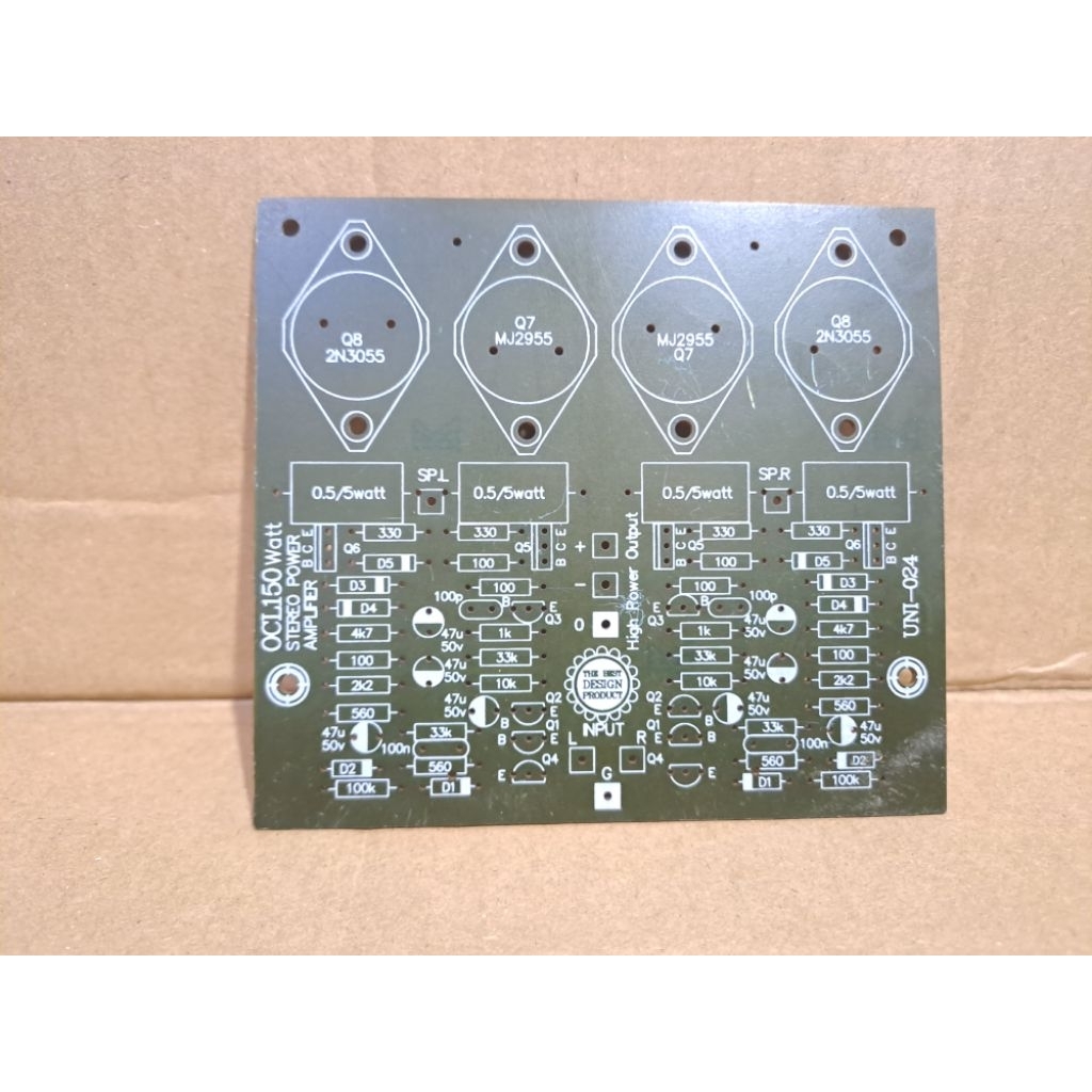 PCB Power OCL 2 x 150 วัตต์ Stereo ทรานซิสเตอร์ 2N 3055/MJ 2955 ...