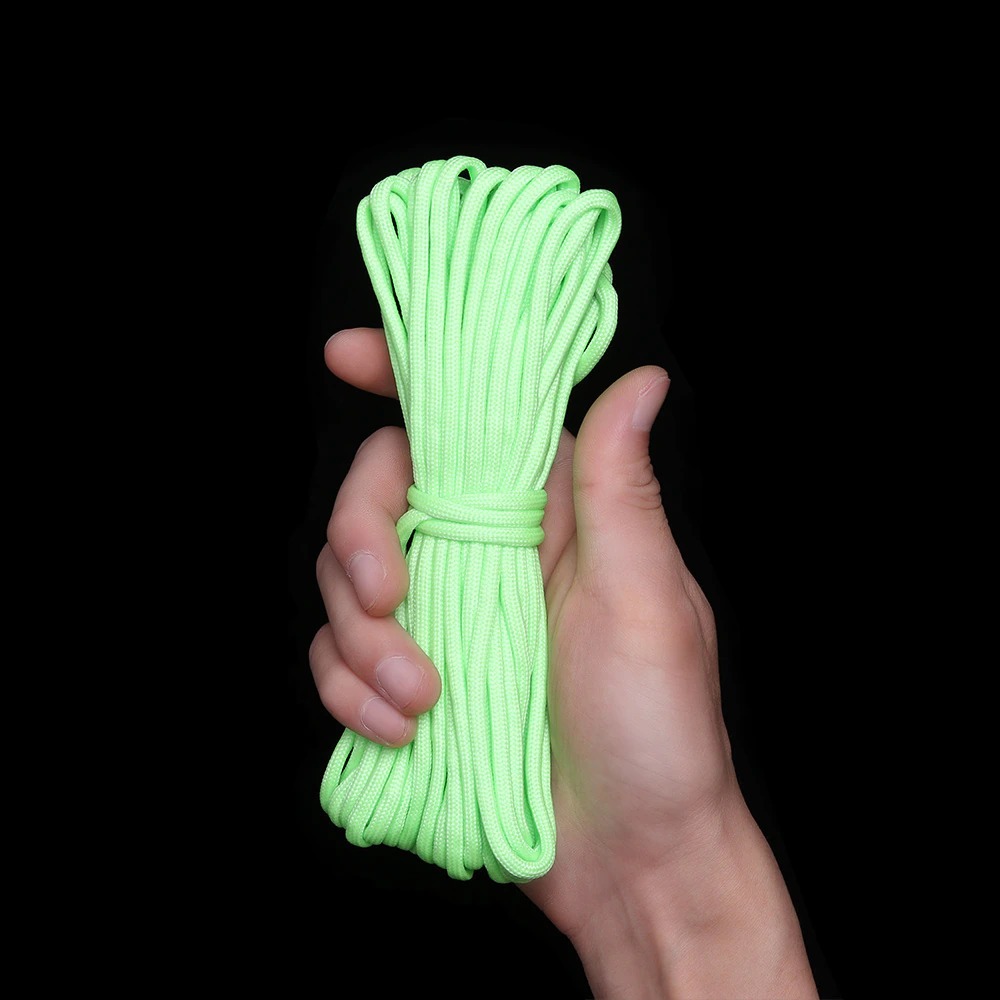 เชือก Prusik 4 มม. 10 เมตร Glow In The Dark Paracord Rope Glow In The ...