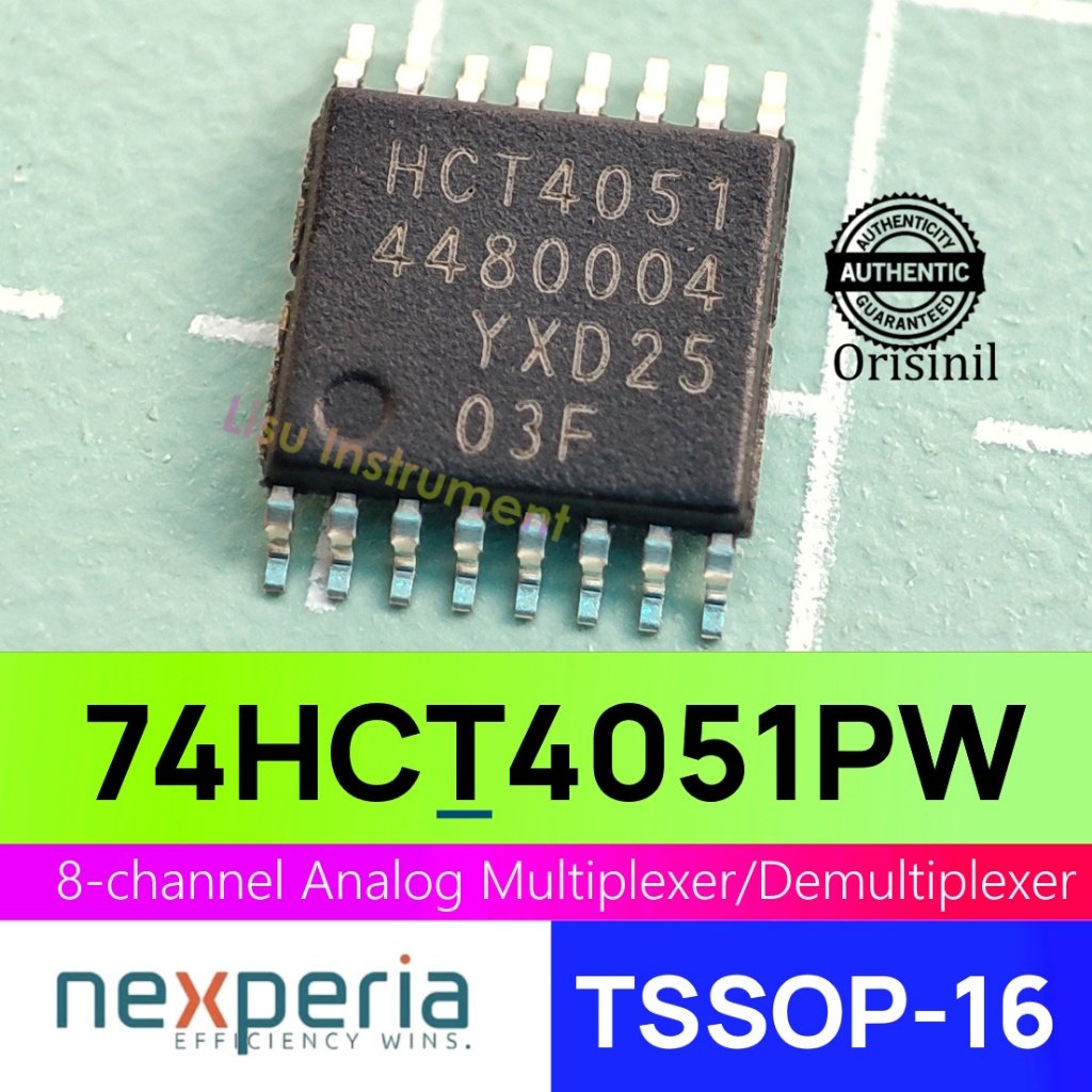 74HCT4051PW 8-channel Analog Multiplexer/Der HCT4051 TSSOP-16 Nexperia Original | Shopee Thailand
