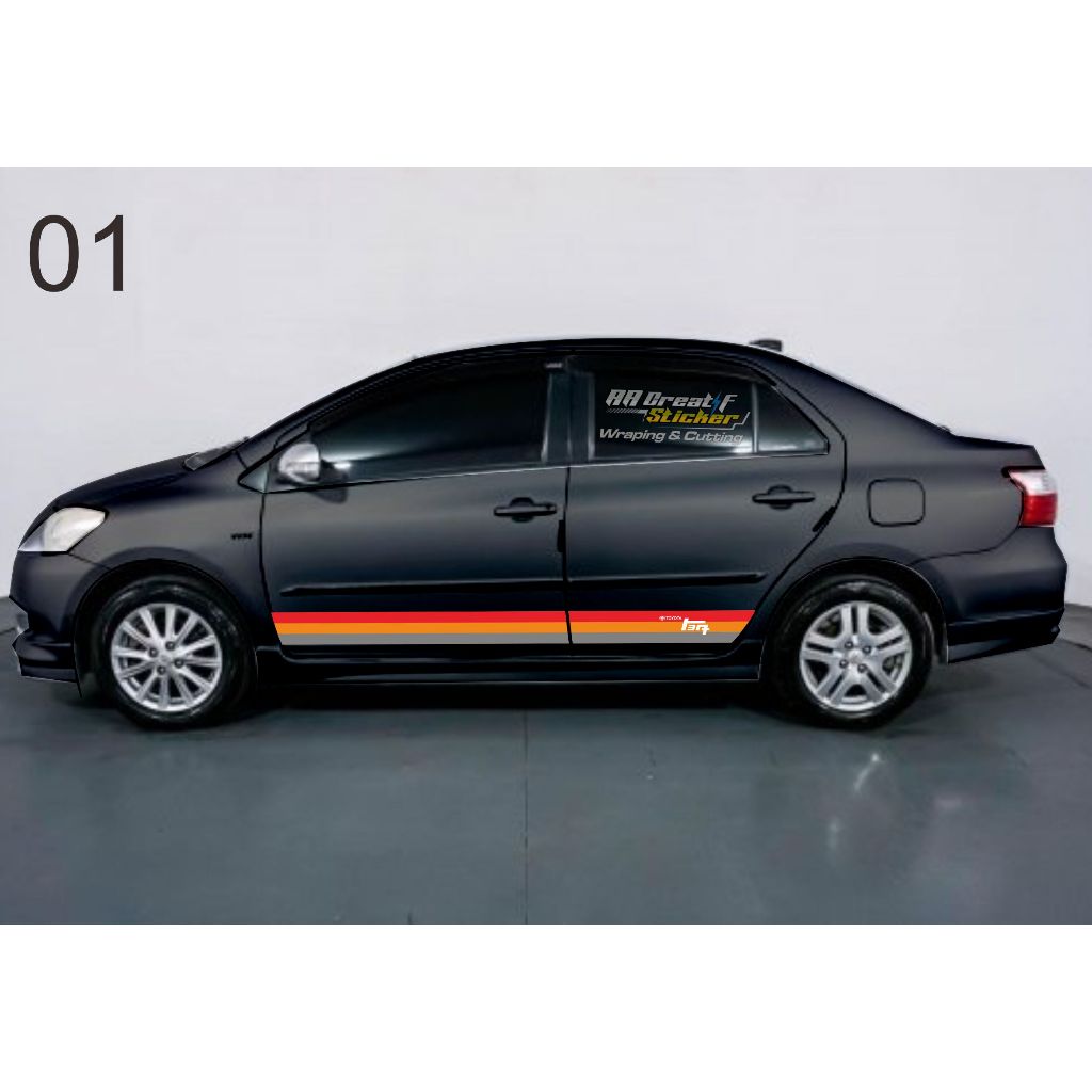 UNIVERSAL TOYOTA VIOS สติ๊กเกอร์ตัดรถยนต์สําหรับ VIOS GEN 1-2-3-4 ...