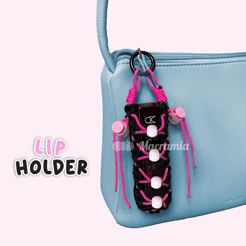 GANTUNGAN Lip ii Lipframe Holder Macrame ลิปสติกแขวนกระเป๋าลิปสติก SB3 ...