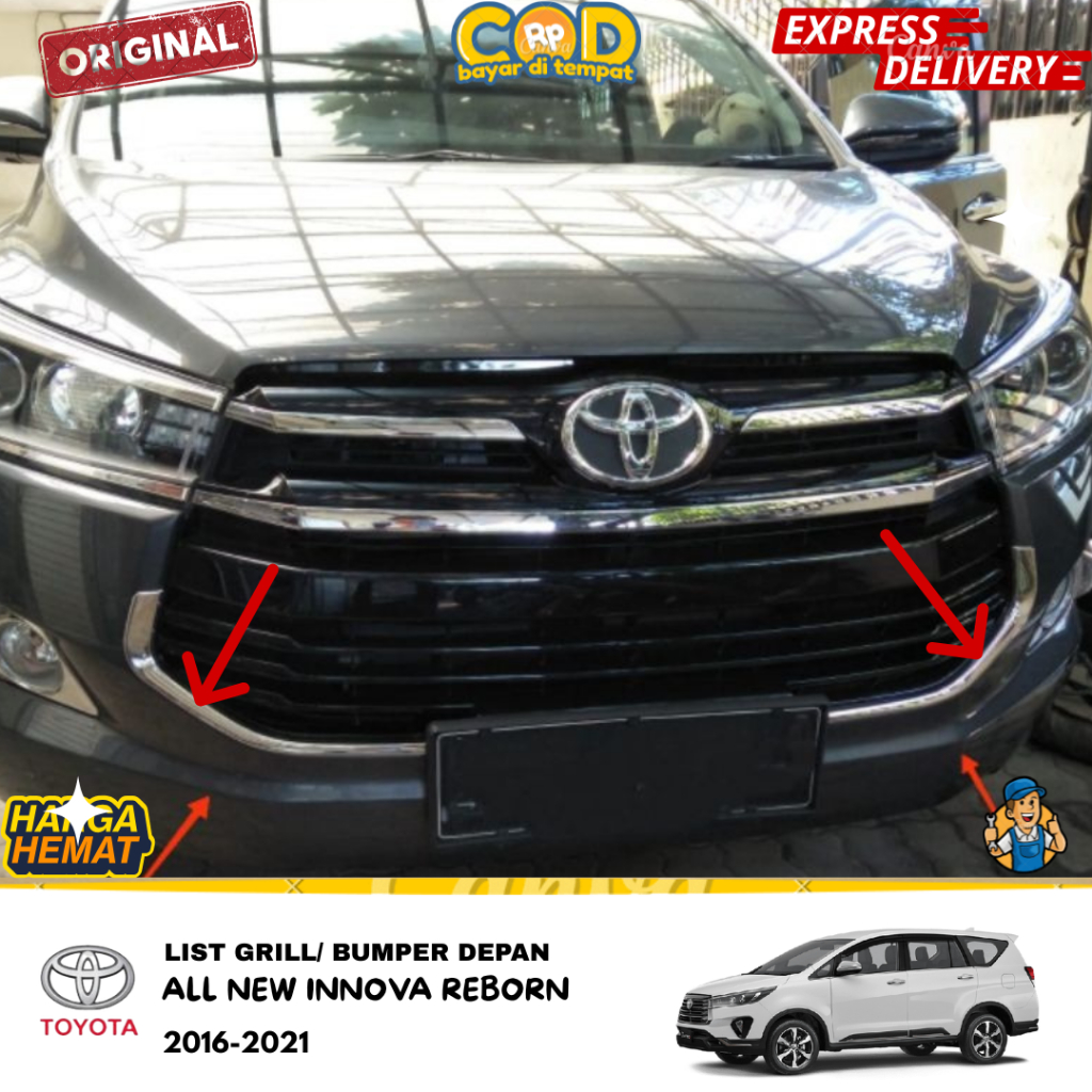LIST GRILL UNDER CAR ALL NEW INNOVA REBORN 2016 - 2021 ต้นฉบับ | Shopee ...