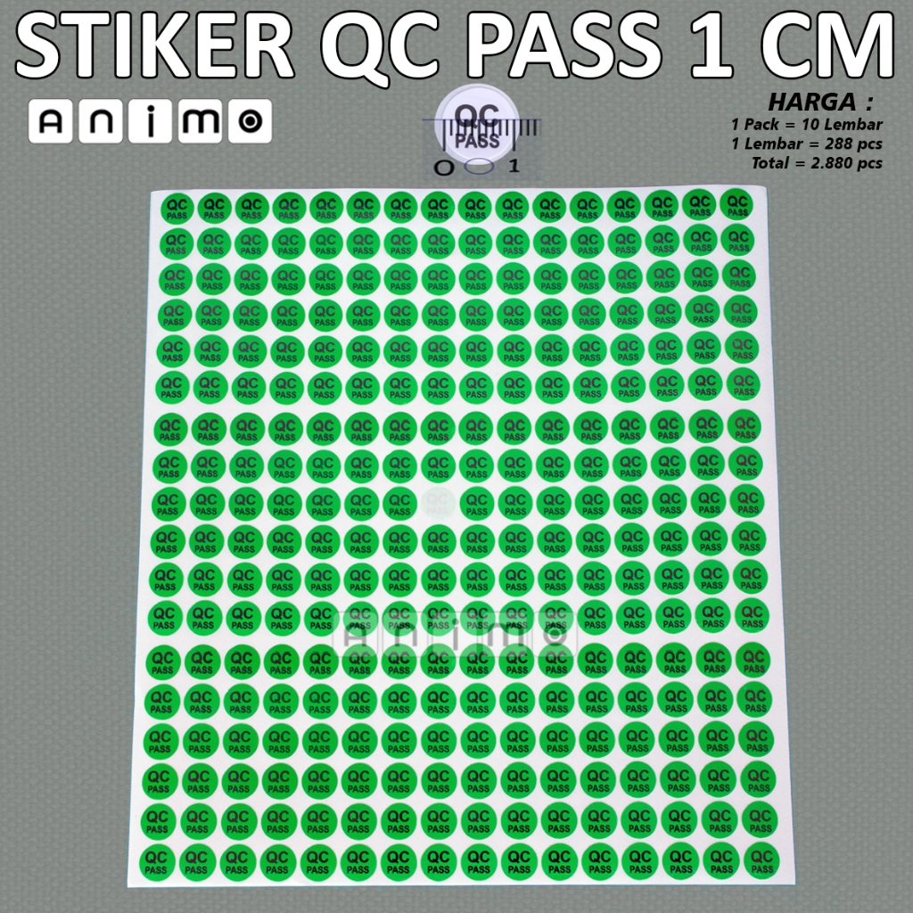 QC PASS ROUND STICKER 1 CM- qc pass 10 mm - QC PASS ขนาด 1 ซม. | Shopee ...