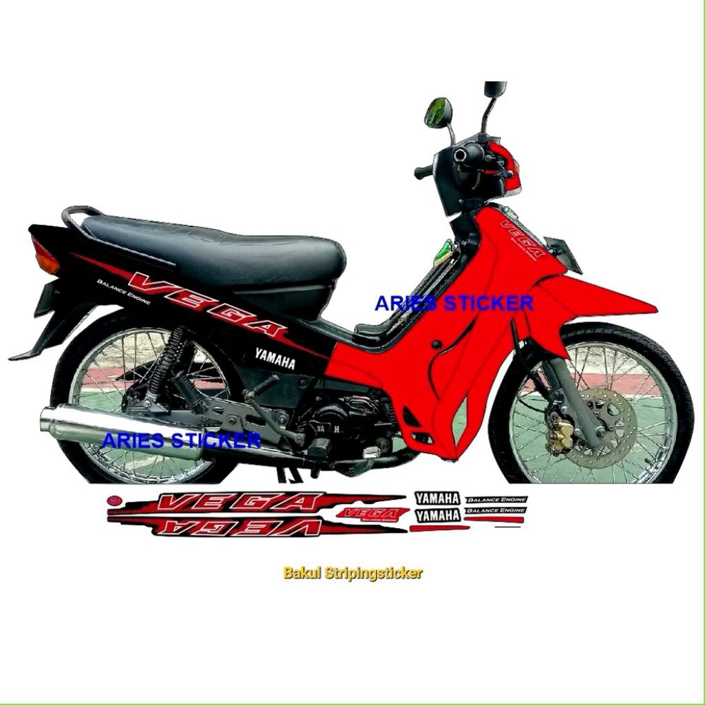 Striping stricker yamaha vega motor 1998 ตัดพิมพ์ | Shopee Thailand
