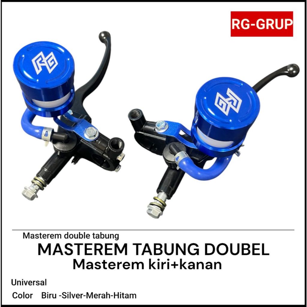 Master619 (สีฟ้า) ชุดมือจับเบรค Master Handle 2 หลอด NMAX, PCX, ADV ...