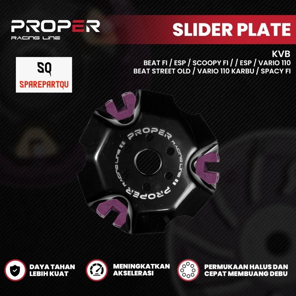 Slider แผ่น Roller ฝาครอบ Beat Fi Esp Scoopy Vario 110 Spacy Fi Proper ...