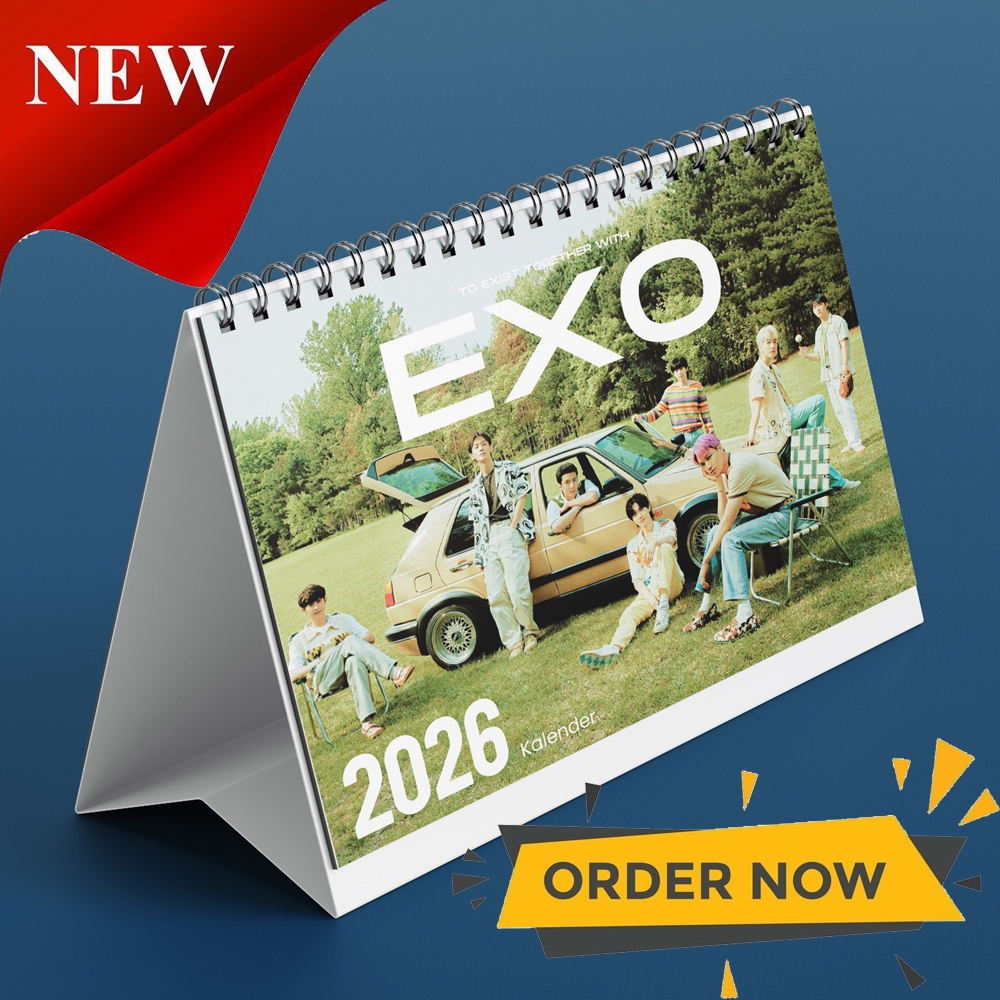 A&M EXO Calendar ปฏิทินตั้งโต๊ะ 2026 ปฏิทิน K-POP ปฏิทิน | Shopee Thailand