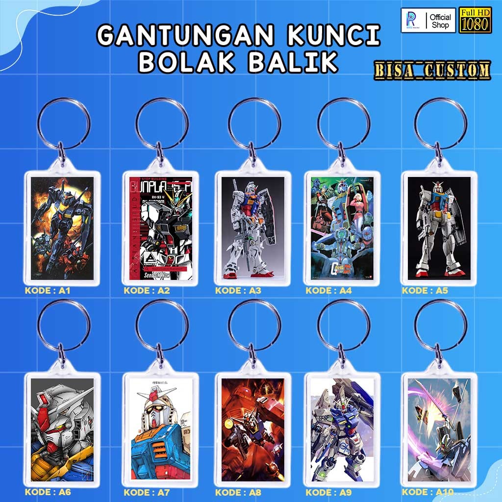 GANTUNGAN ACRYLIC GUNDAM KEYCHAINS / GUNDAM KEYCHAINS / K21 GUNDAM KEYCHAINS | Shopee Thailand