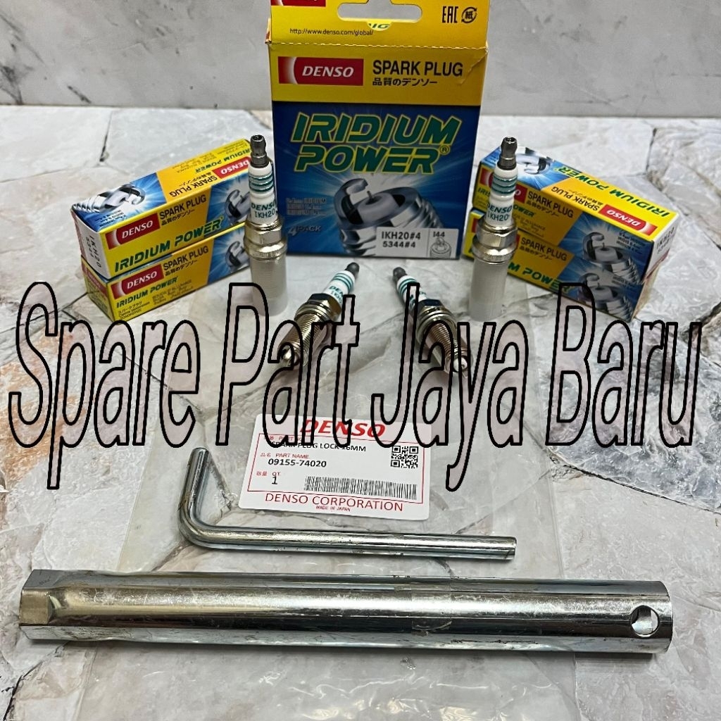 Denso IKH20 4 PC Iridium Spark Plugs และ 16 มม.หัวเทียนคีย์ Denso ...