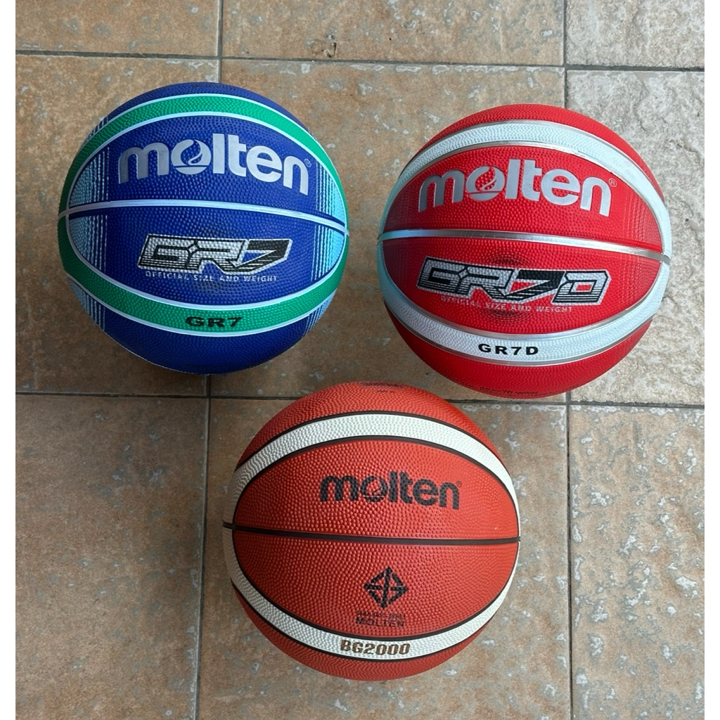 ลูกบาสเก็ตบอลยาง Molten GR7 / GR7D / BG 2000 เดิม | Shopee Thailand