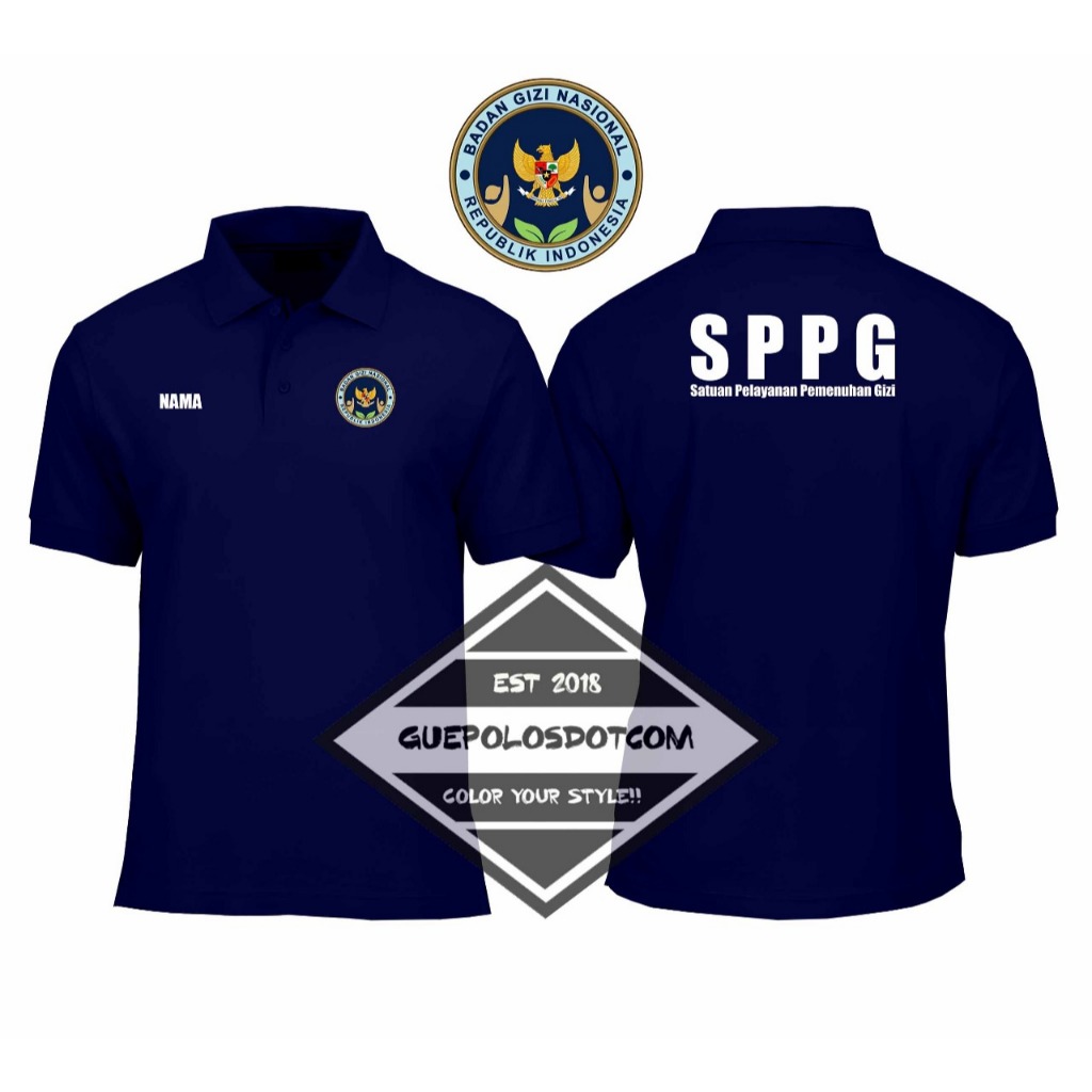 TYPE 01 SPPG SHIRT - SPPG POLOSHIRT - เสื้อคอปก SPPG ชื่อฟรี - SPPG ...