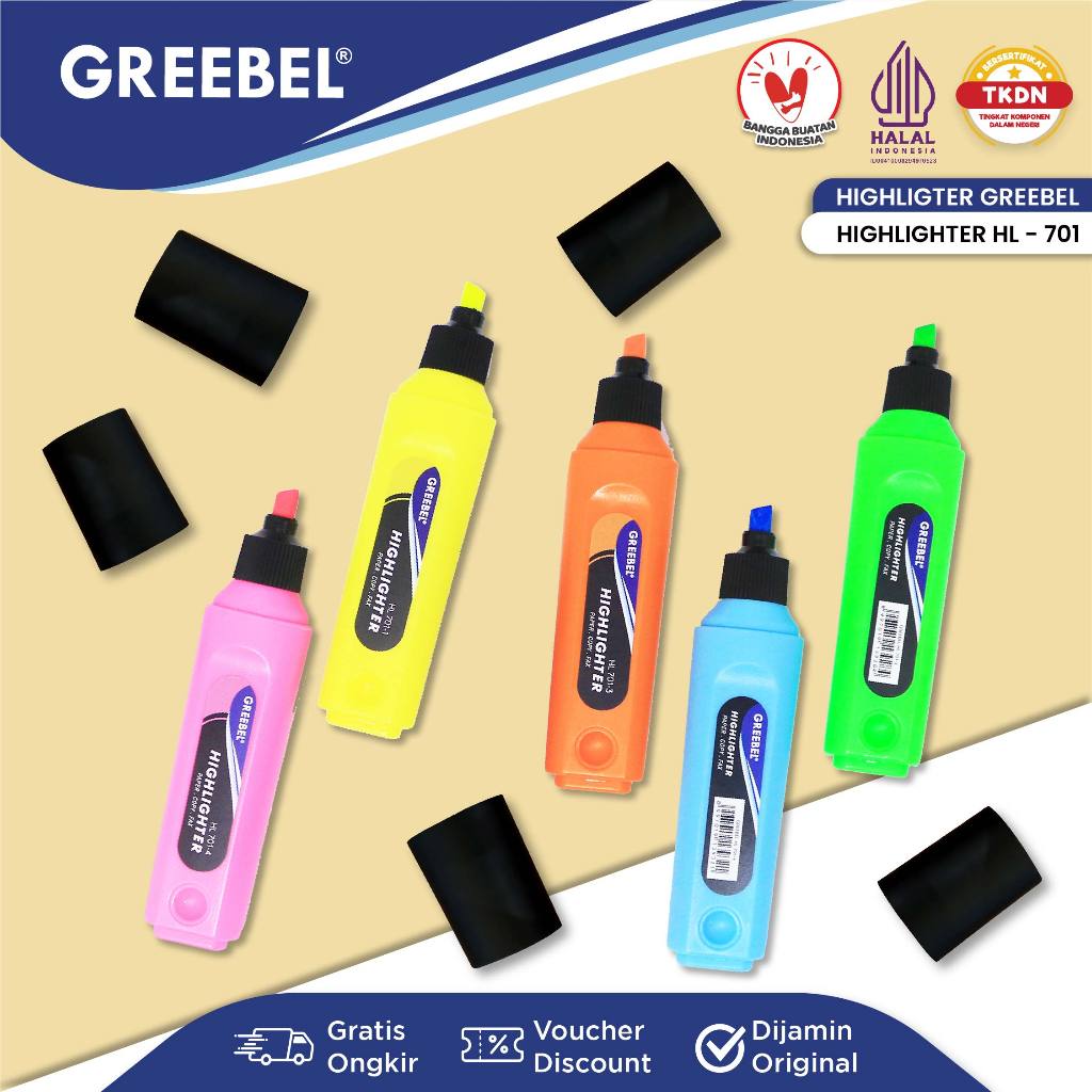 ปากกาเน้นข้อความ STABILO GREEBEL HL-701 สี / ปากกาเน้นข้อความ Greebel ...