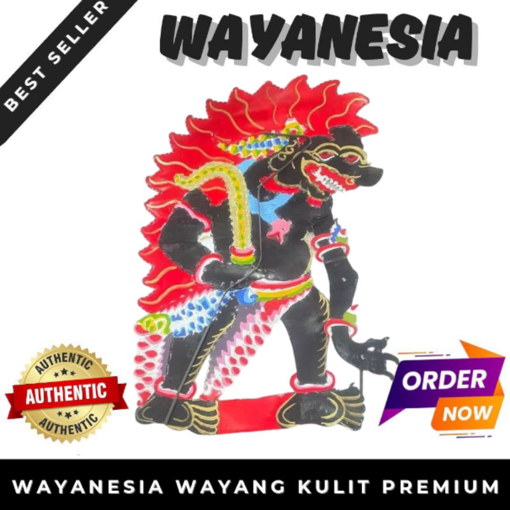 MERAH WAYANESIA WAYANG BOLOSEWU Bato AMRAL สีแดงสีขาว CAMBONO GUNUNGAN ...