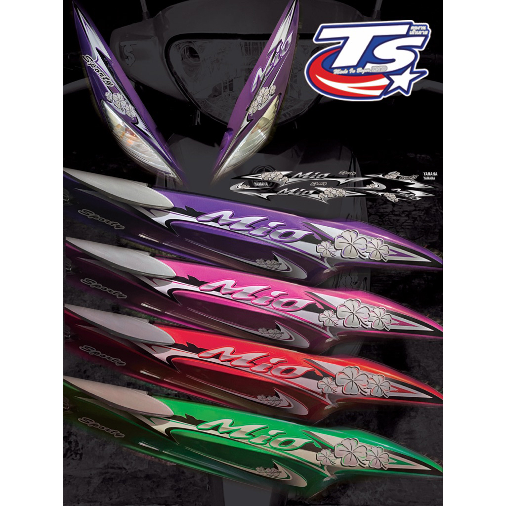MIO SAKURA TRASPARENT STRIPING CUSTOM MIO MAXDECAL | Shopee Thailand