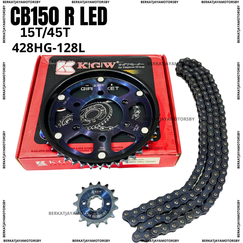 ชุดเกียร์ GIR SET CHAIN KIT GEAR PACKAGE KAAWA HONDA CB150R CB 150R LED ...